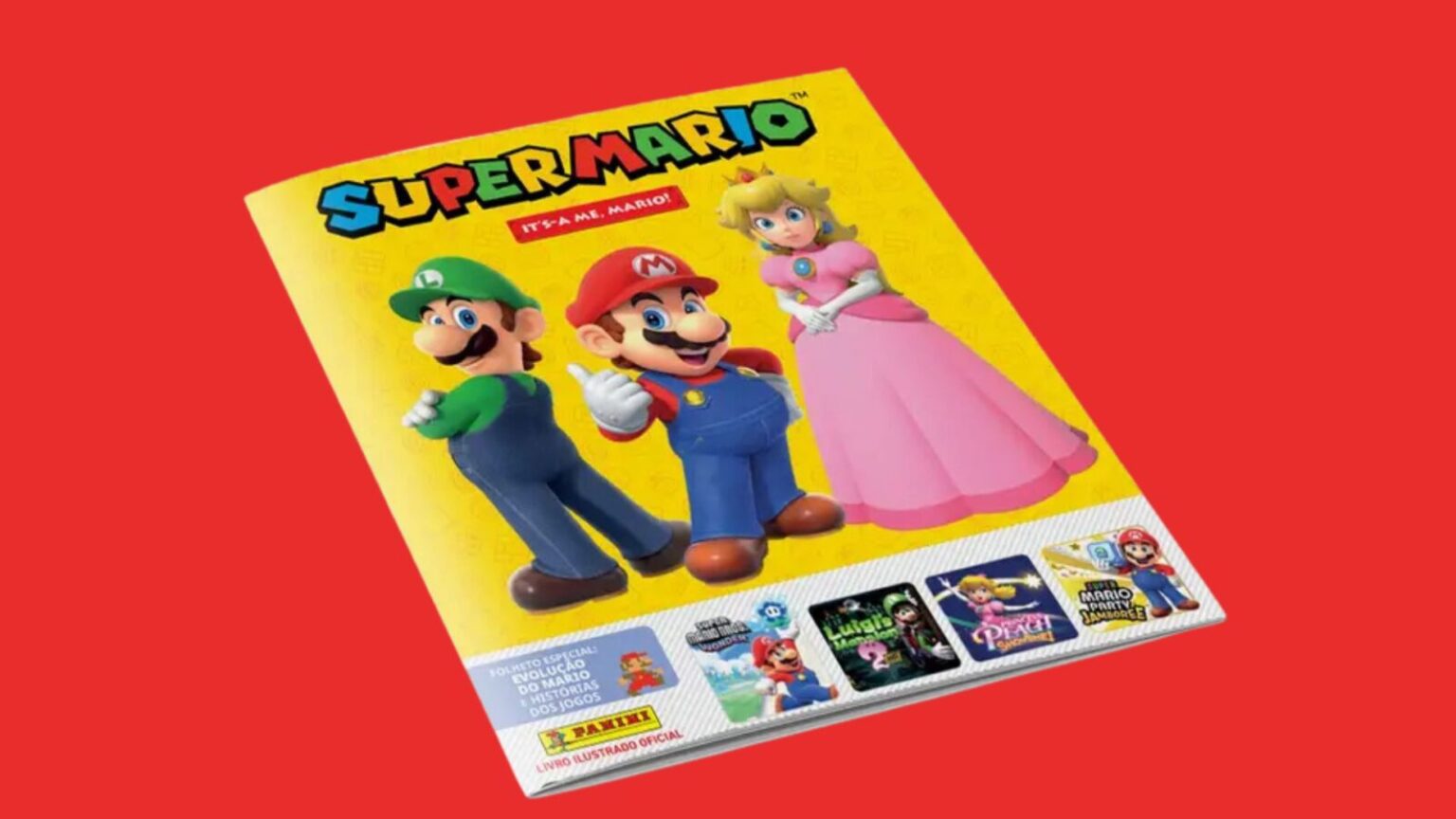 Panini anuncia álbum oficial de figurinhas de Super Mario para 2026 com ...